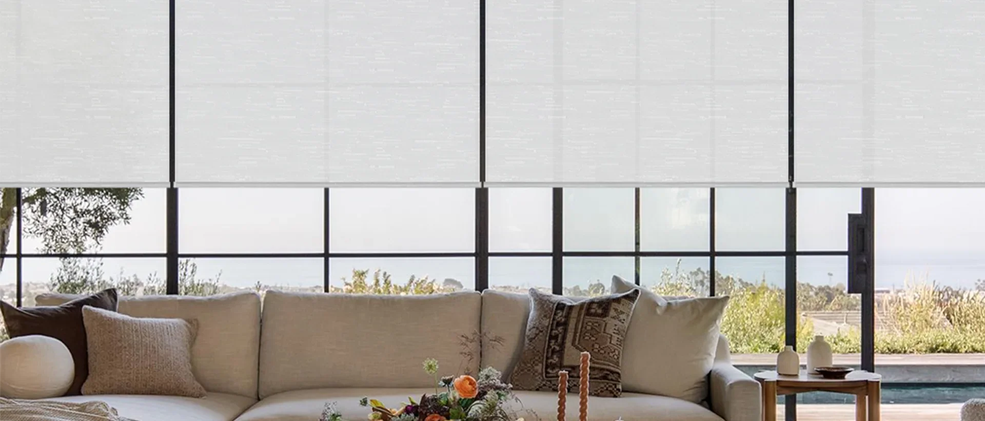 Motorised Linked Roller Blinds for Sliding Doors – Yoolax AU